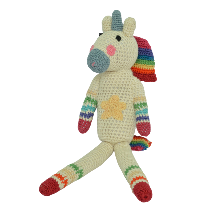 Crochet long unicorn - GCut - Fair Trade Wholesale by Love That Stuff