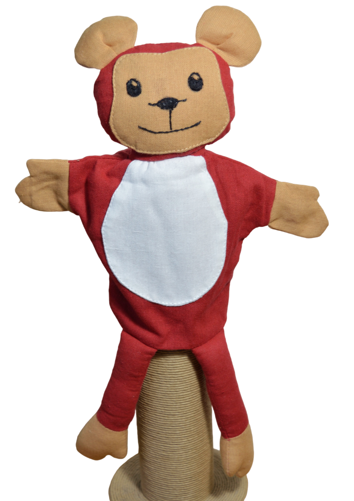 Hand puppet cuddly monkey GPm - Fair Trade Wholesale by Love That Stuff